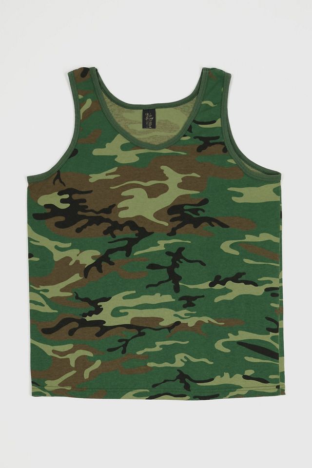 Vintage Camo Tank Top Urban Outfitters
