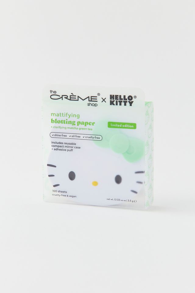 The Crème Shop X Hello Kitty Matcha Blotting Paper & Compact Set ...