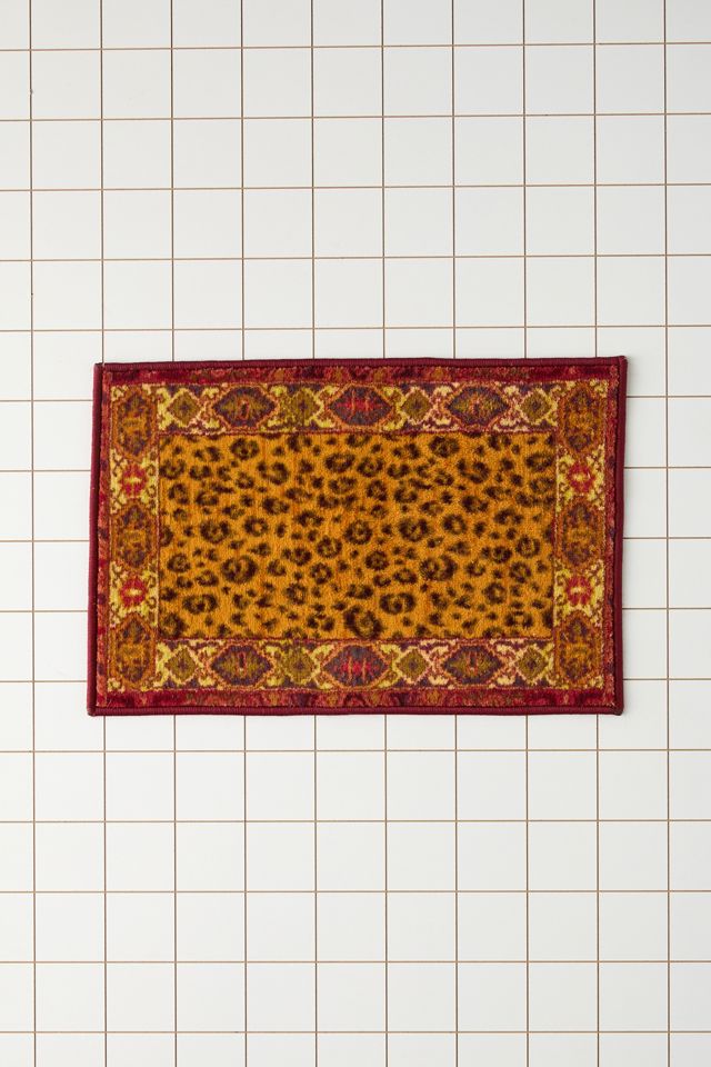 Lenore Leopard Digital Printed Bath Mat | Urban Outfitters Canada
