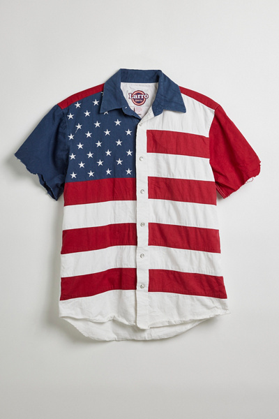 Vintage Flag Button-Down Shirt | Urban Outfitters