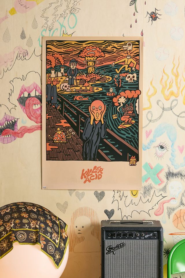 Killer Acid The Scream Poster | Urban Outfitters