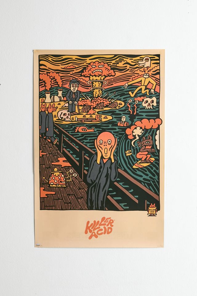 Killer Acid The Scream Poster | Urban Outfitters Canada