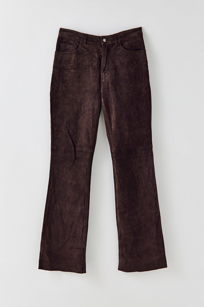 Vintage Suede Flared Pant | Urban Outfitters