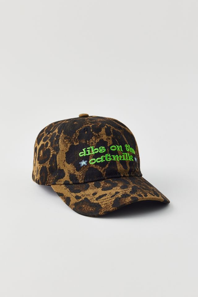 Dibs On Oatmilk Leopard Print Baseball Hat | Urban Outfitters