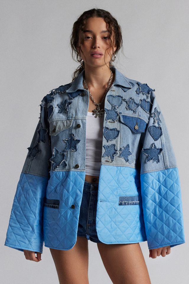 Urban Renewal Remade Spliced Denim & Quilted Jacket | Urban Outfitters