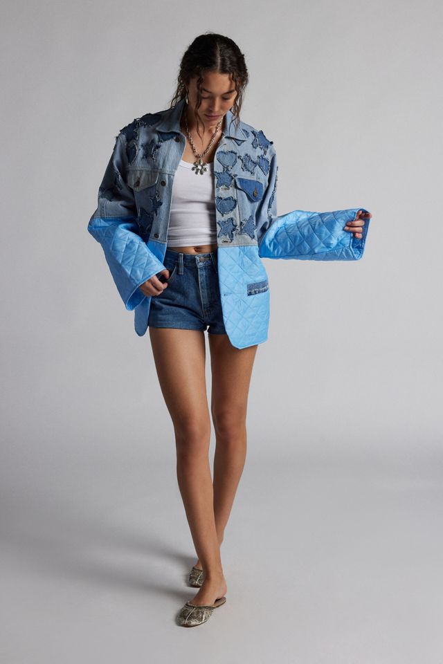 Urban Renewal Remade Spliced Denim & Quilted Jacket | Urban Outfitters