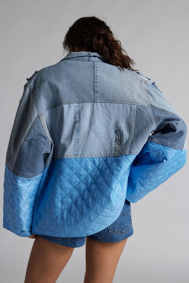 Urban Renewal Remade Spliced Denim & Quilted Jacket | Urban Outfitters