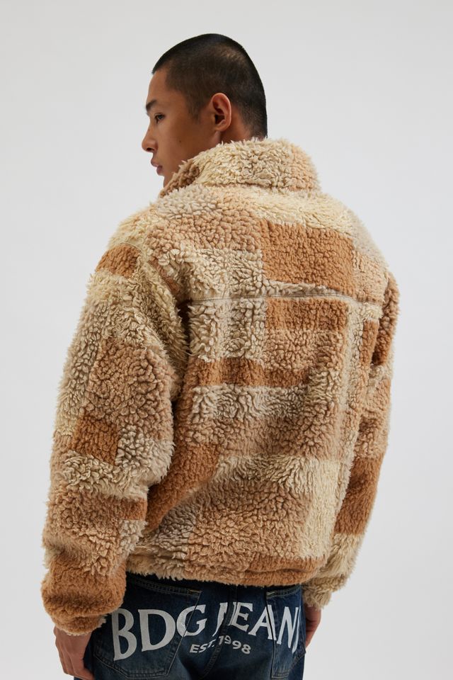 BDG Patchwork Fleece Zip Jacket | Urban Outfitters Canada