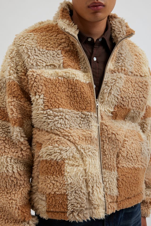 BDG Patchwork Fleece Zip Jacket | Urban Outfitters Canada