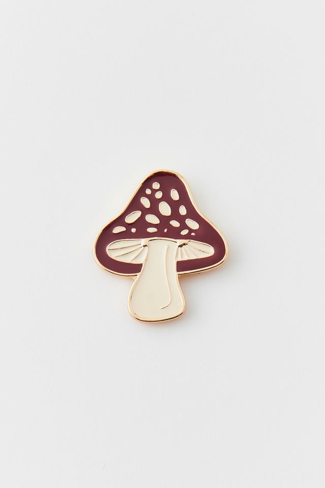 Mushroom Enameled Pin | Urban Outfitters