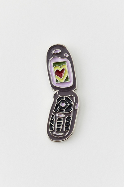 Flip Phone Enameled Pin | Urban Outfitters