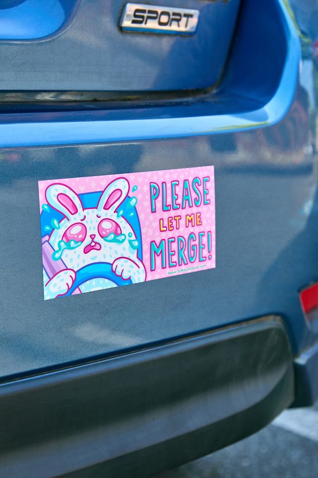 Turtle’s Soup Please Let Me Merge Bumper Sticker | Urban Outfitters