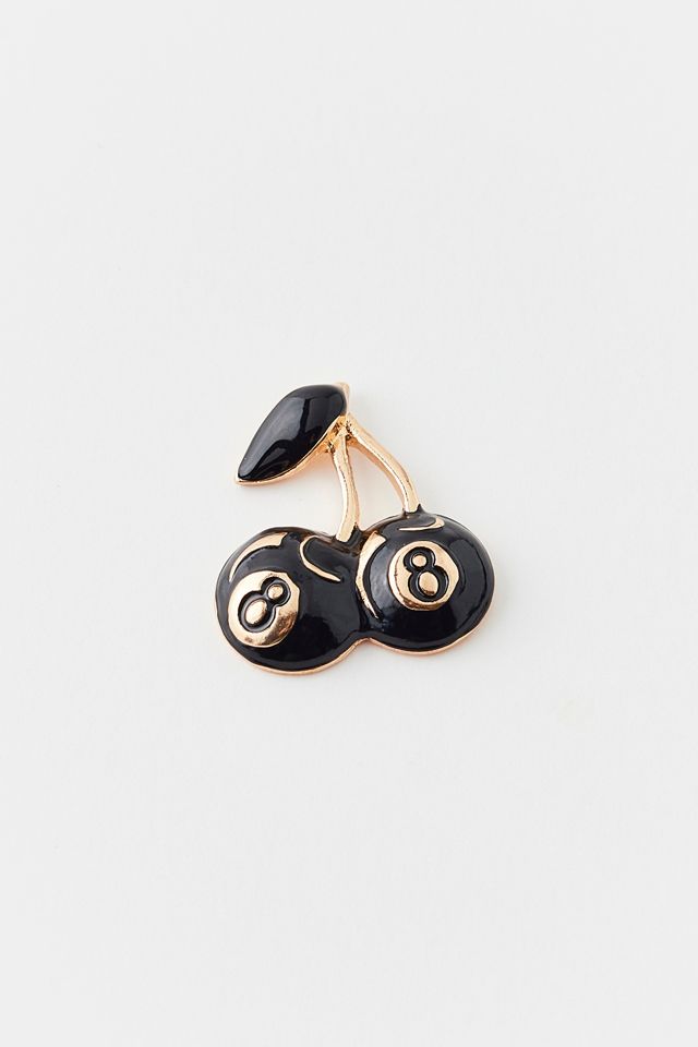 Cherry 8 Ball Enameled Pin | Urban Outfitters