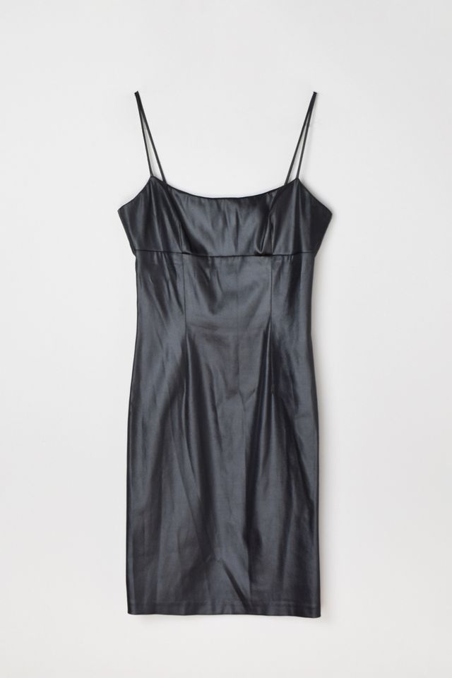Vintage Y2k Black Satin Spaghetti Strap Mini Dress | Urban Outfitters