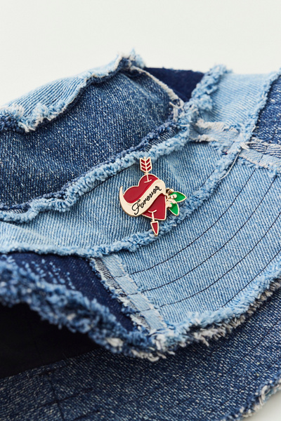 Forever Heart Enameled Pin | Urban Outfitters