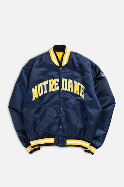 Vintage Starter Notre Dame Bomber Jacket | Urban Outfitters