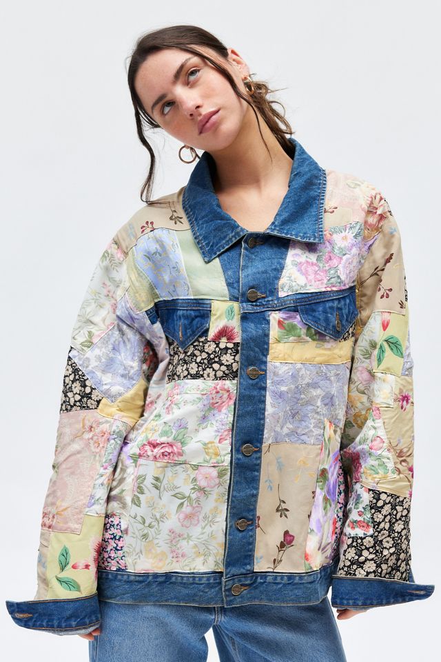 Urban Renewal Remade Patchwork Floral Denim Jacket | Urban Outfitters ...