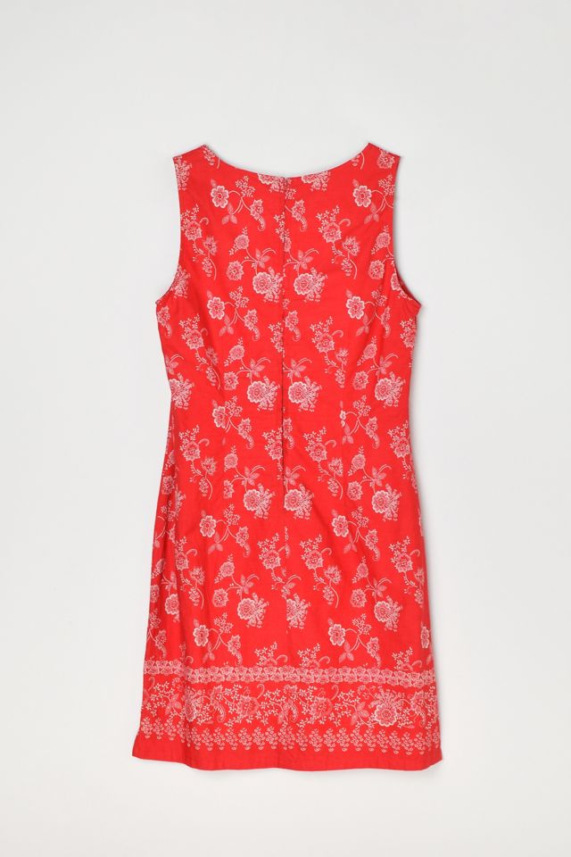 Vintage Y2k Red Printed Mini Dress | Urban Outfitters