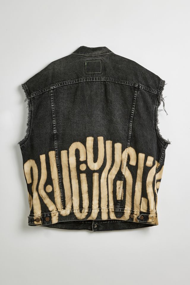 Inperfect Denim X Urban Renewal Bleach Dye Pattern Vest | Urban Outfitters