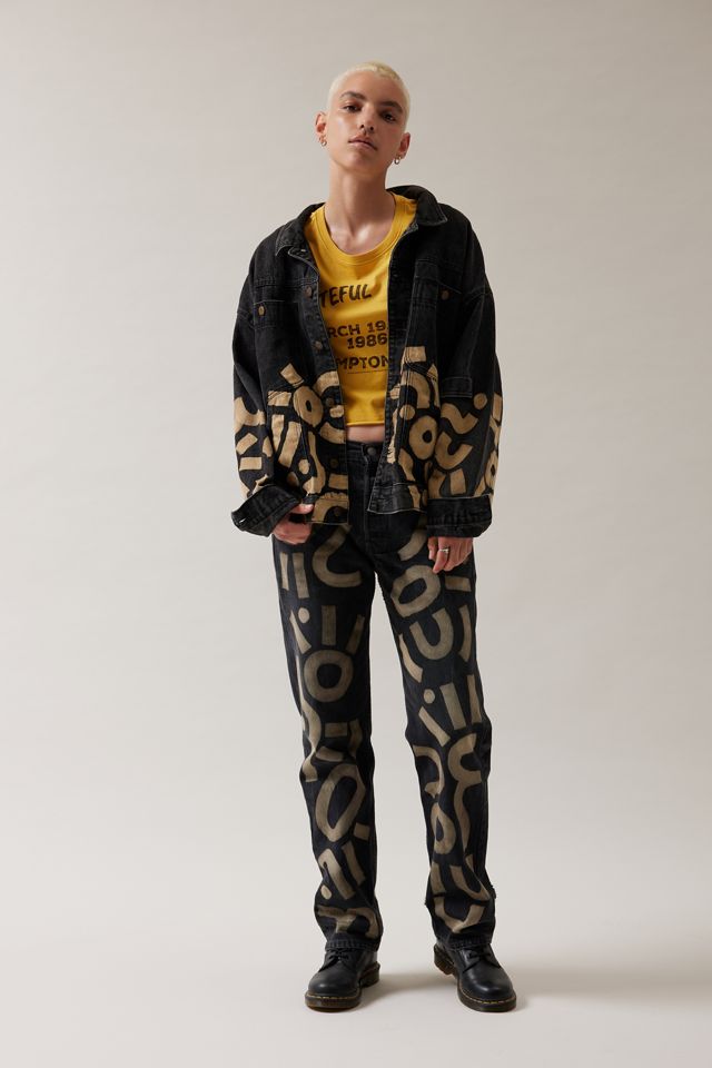 Inperfect Denim X Urban Renewal Bleach Dye Pattern Jacket | Urban ...