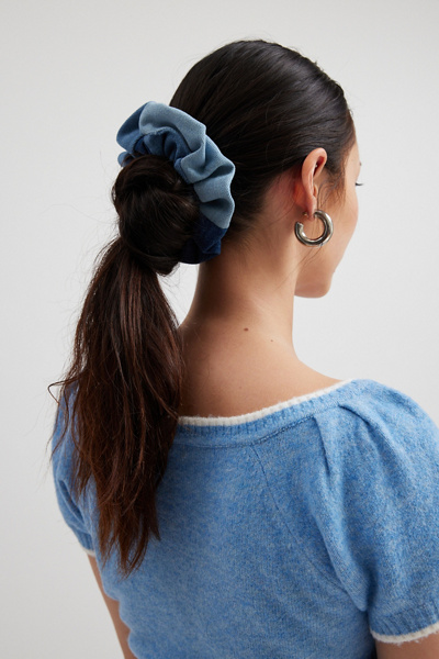 Patchwork Denim Scrunchie | Urban Outfitters
