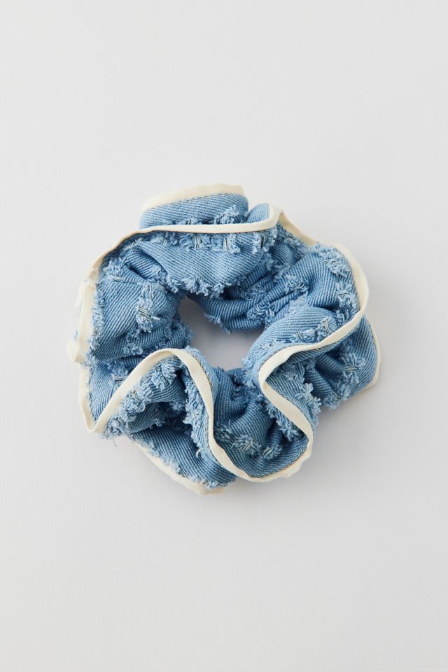 Distressed Denim Scrunchie | Urban Outfitters