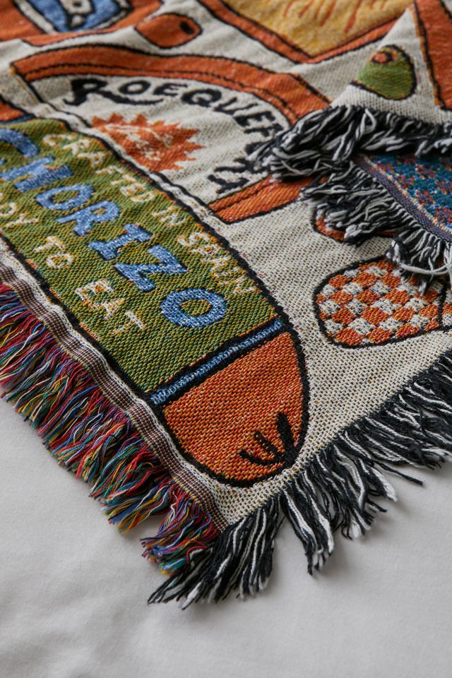 Calhoun & Co. Charcuterie Board Tapestry Throw Blanket | Urban Outfitters