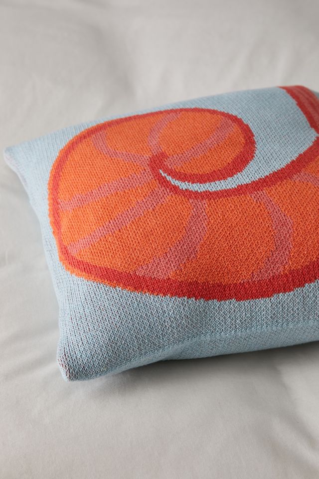 Calhoun & Co. Shrimp Knit Throw Pillow | Urban Outfitters