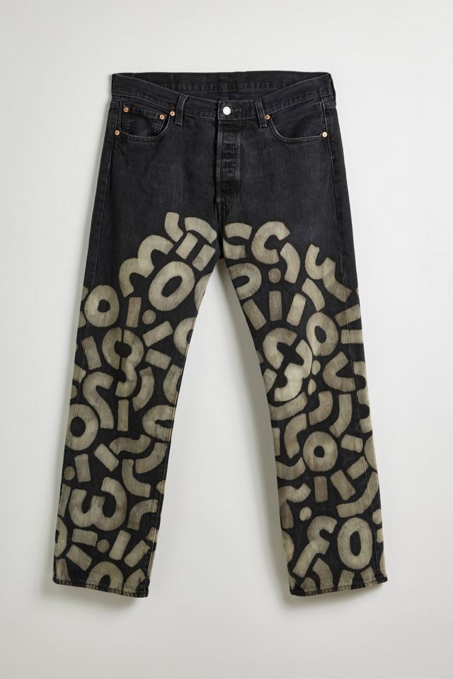 Inperfect Denim X Urban Renewal Bleach Dye Pattern Leg Jean | Urban ...