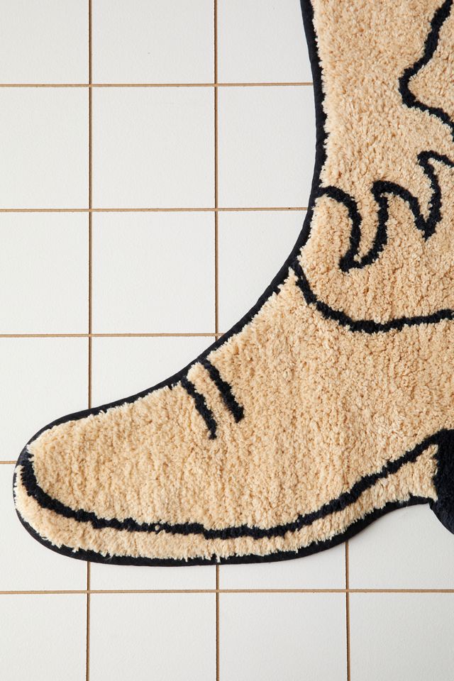 Cowboy Boot Tufted Bath Mat | Urban Outfitters