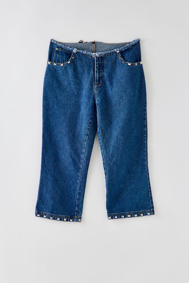 Vintage Studded Denim Capri Pant | Urban Outfitters