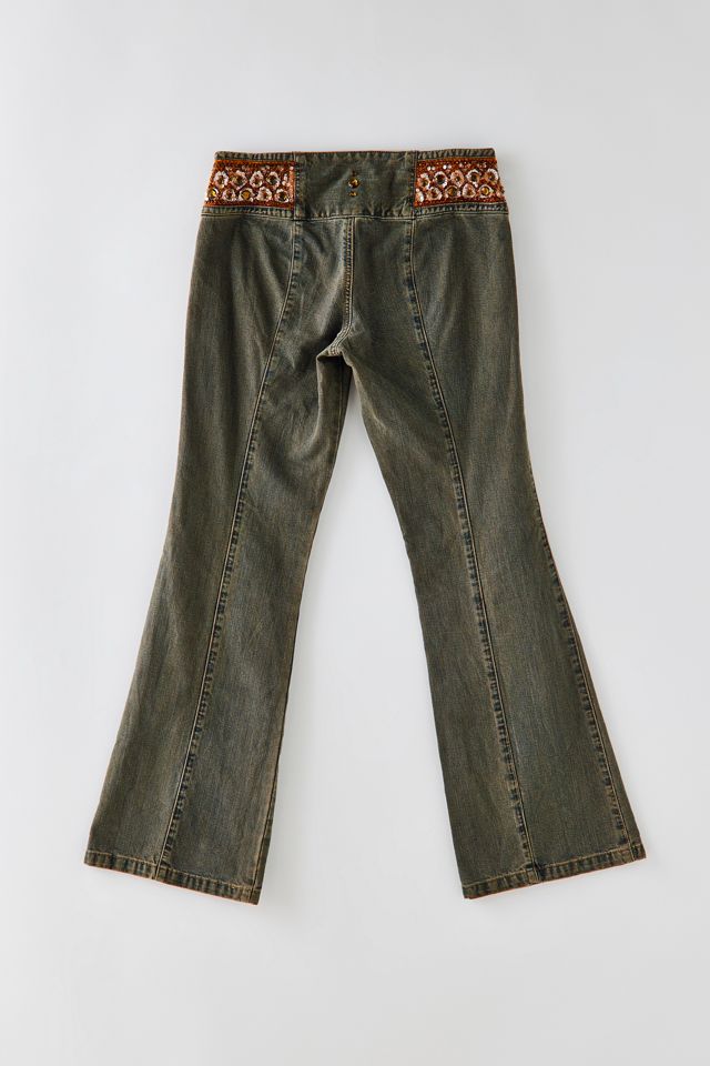 Vintage Gem Dirty Wash Flared Jean | Urban Outfitters