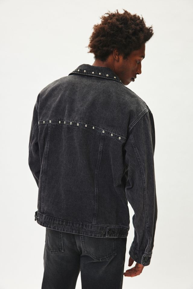 BDG Studded Relaxed Fit Denim Trucker Jacket | Urban Outfitters