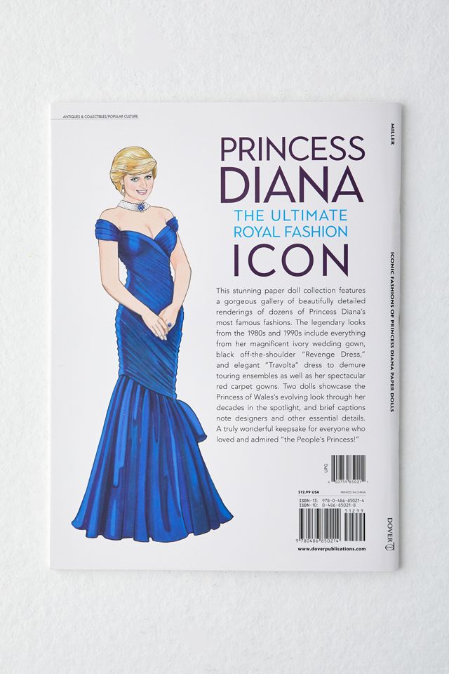 Iconic Fashions Of Princess Diana Paper Dolls By Eileen Rudisill Miller ...