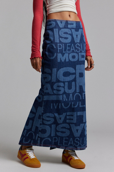 Basic Pleasure Mode Evie Graphic Print Midi Skirt | Urban Outfitters