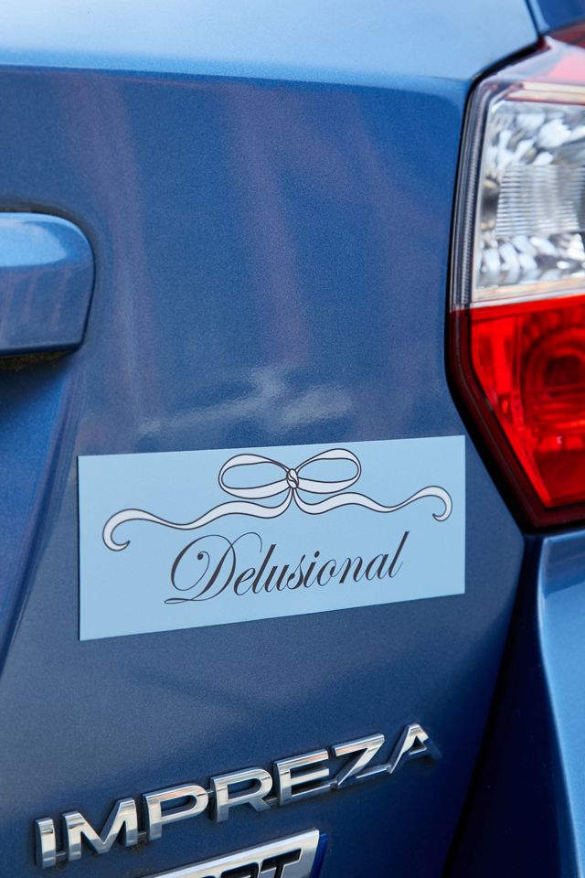 A Shop Of Things Delusional Car Bumper Magnet | Urban Outfitters