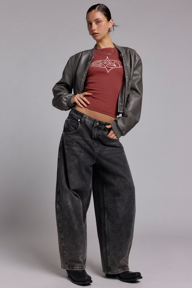 Basic Pleasure Mode Clara Graphic Keyhole Open Back Tee | Urban Outfitters