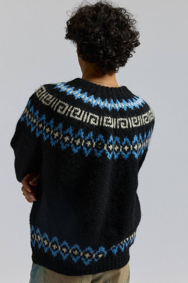 Vintage By UO Mountain Patterned Crew Neck Sweater | Urban Outfitters