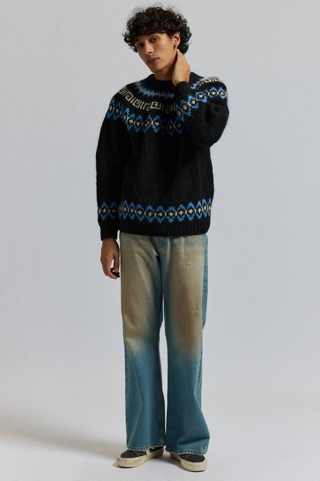 Urban Renewal Vintage Mountain Patterned Crew Neck Sweater | Urban ...