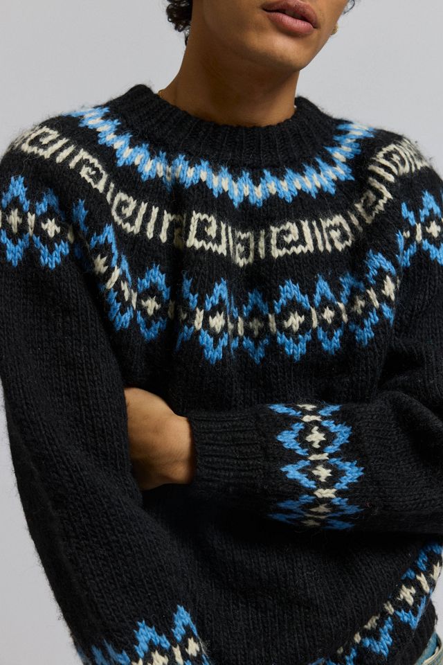 Urban Renewal Vintage Mountain Patterned Crew Neck Sweater | Urban ...