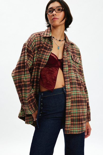 BDG Dani Oversized Flannel Shirt | Urban Outfitters