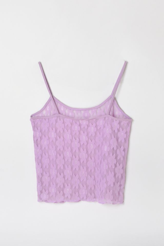 Vintage Y2k Lilac Lacy Cami Top | Urban Outfitters