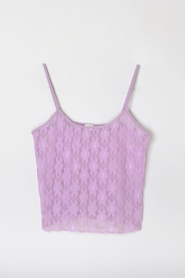 Vintage Y2k Lilac Lacy Cami Top | Urban Outfitters