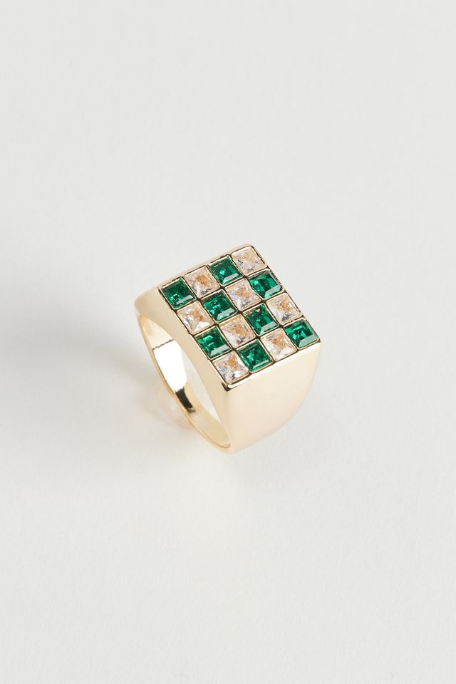 Soren Check Ring | Urban Outfitters Canada