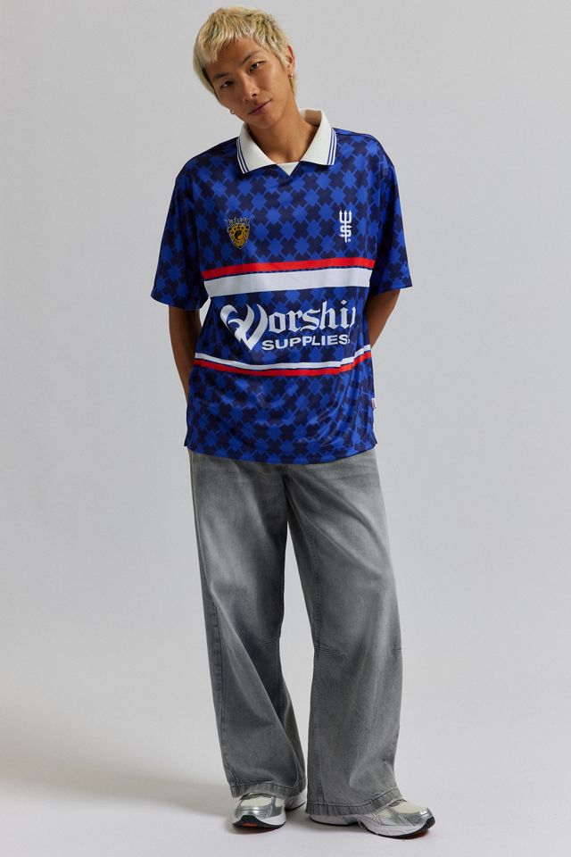 WORSHIP SUPPLIES Offside Football Jersey Tee | Urban Outfitters