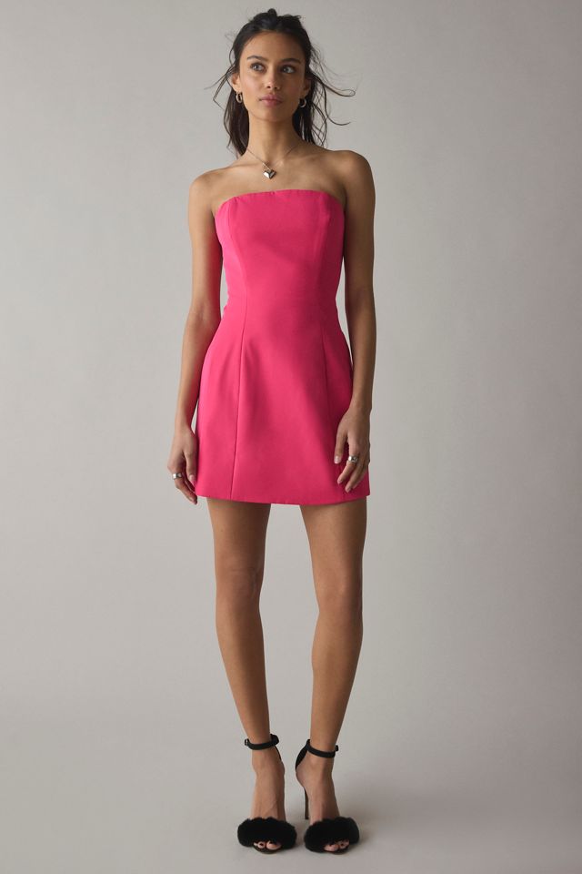 Bardot Karoline Strapless Balloon Mini Dress | Urban Outfitters