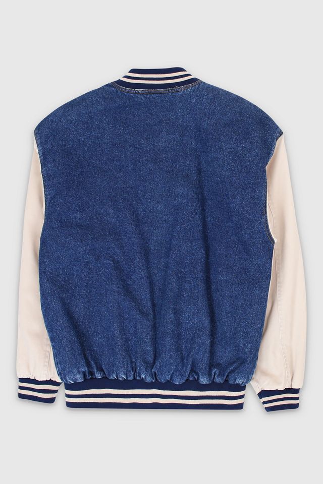 Vintage 90s Two Tone Bomber Denim Jacket | Urban Outfitters