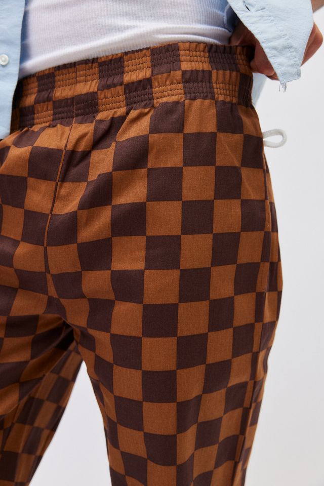 Cookman Checkerboard Wide Chef Pant | Urban Outfitters