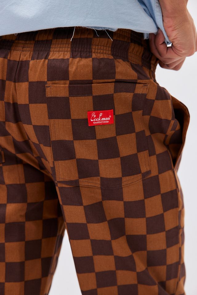Cookman Checkerboard Wide Chef Pant | Urban Outfitters