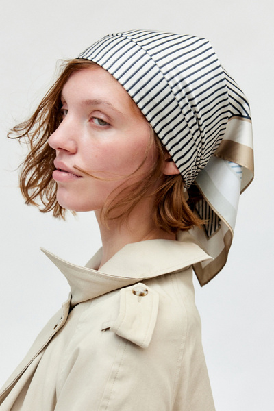 Mixed Stripes Satin Scarf | Urban Outfitters Canada